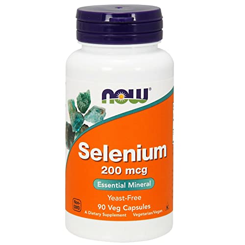 NOW Supplements, Selenium (L-Selenomethionine) 200 mcg, Essential Mineral*, 90 Veg Capsules