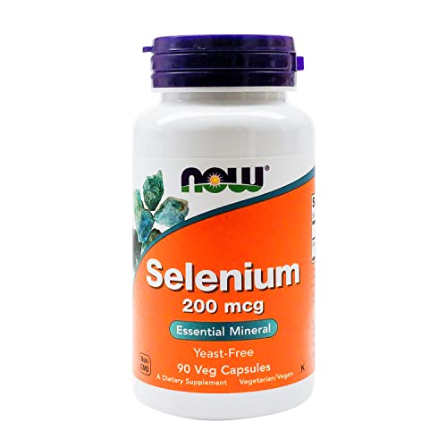 NOW Supplements, Selenium (L-Selenomethionine) 200 mcg, Essential Mineral*, 90 Veg Capsules