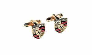 porsche crest cufflinks