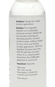 NOW Solutions, Vegetable Glycerin, 100% Pure, Versatile Skin Care, Softening and Moisturizing, 4-Ounce