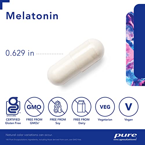 Pure Encapsulations Melatonin 20 mg | Supplement to Support Natural Sleep Cycles, Cells, and Tissues* | 180 Capsules