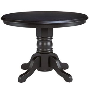 Classic Black 42" Round Pedestal Dining Table by Home Styles