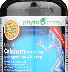 Phyto-Therapy Liquid Calcium, 1000 Mg, 90 Count