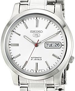 Men's SNK789 SEIKO 5 Automatic Stainless Steel Watch with White Dial