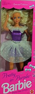 mattel 1992 pretty in purple barbie - special edition