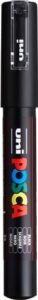 posca marker 1m in black, posca pens for art supplies, school supplies, rock art, fabric paint, fabric markers, paint pen, art markers, posca paint markers