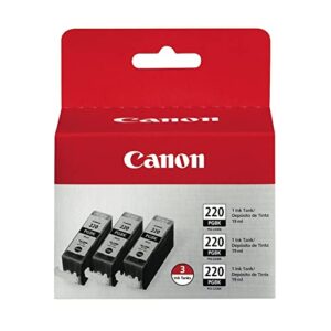 canon pgi-220 black triple pack compatible to printer mp980, mp560, mp620, mp640, mp990, mx860, mx870, ip4600, ip3600, ip4700