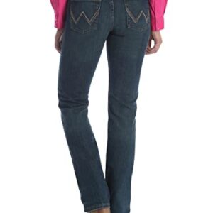 Wrangler Women's Q-Baby Mid Rise Boot Cut Ultimate Riding Jean, Tuff Buck, 5X34