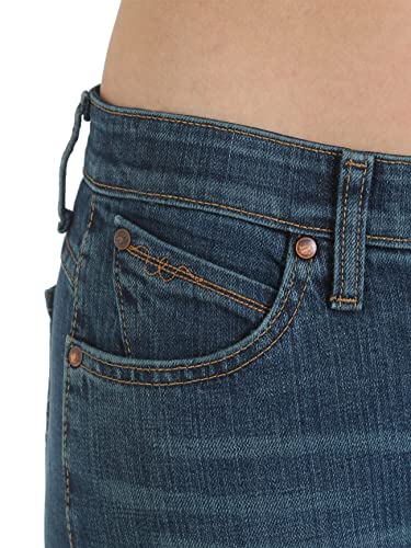 Wrangler Women's Q-Baby Mid Rise Boot Cut Ultimate Riding Jean, Tuff Buck, 5X34