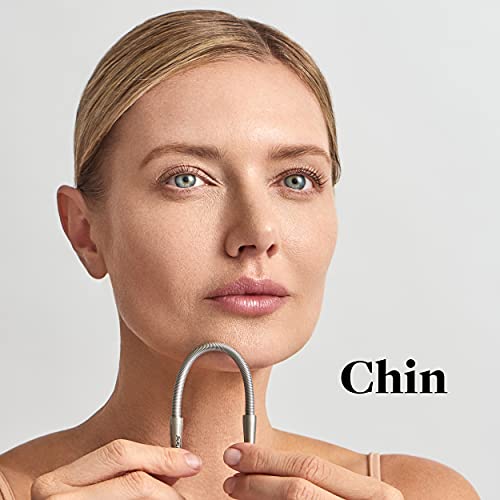 R.E.M Spring Facial Hair Remover - The Original Hair Removal Spring [Design Patent]. Removes Hair from Upper Lip, Chin, Cheeks and Neck. 100% Stainless Steel