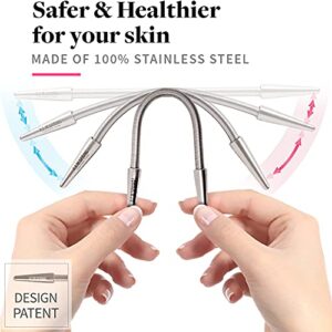 R.E.M Spring Facial Hair Remover - The Original Hair Removal Spring [Design Patent]. Removes Hair from Upper Lip, Chin, Cheeks and Neck. 100% Stainless Steel