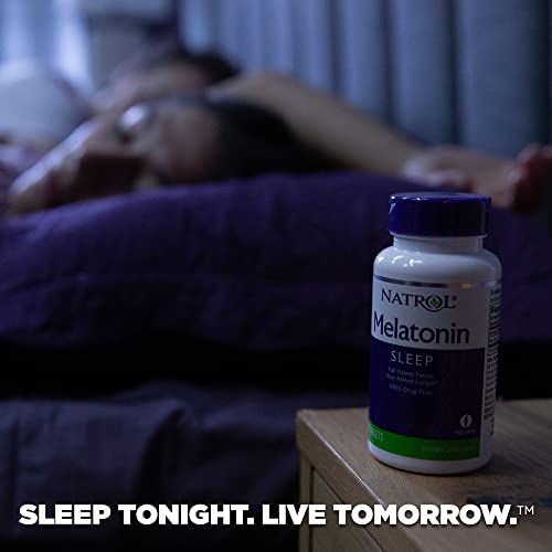 Natrol Melatonin Tablets, Helps You Fall Asleep Faster, Stay Asleep Longer, Strengthen Immune System, 100% Vegetarian, 3mg, 240 Count