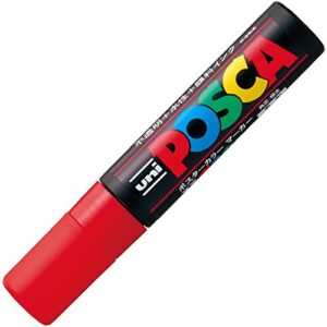 uni posca extra bold marker, red (pc17k.15)