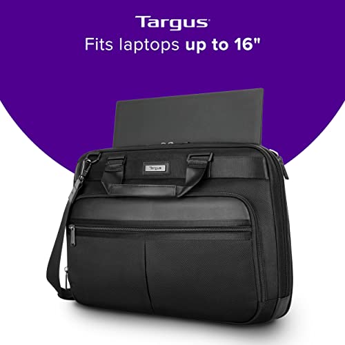 Targus Mobile Elite Laptop Bag for 15.6-inch Laptops, TSA Checkpoint-Friendly Design, Messenger Bag for Men /Women, Computer Bag & Laptop Case for Mac/PC/Dell/Lenovo/HP, Black (TBT045US)