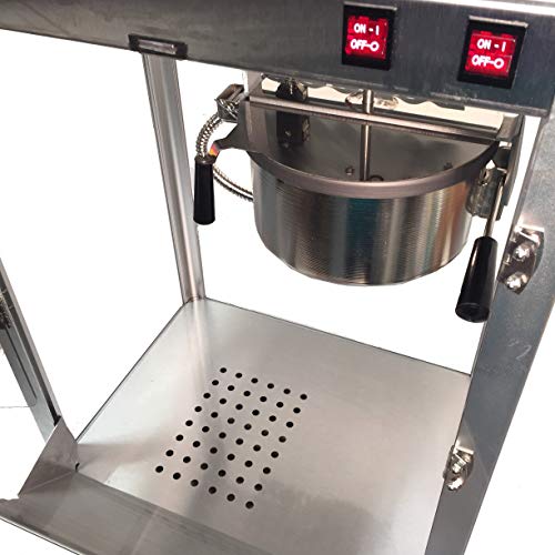 Paragon - Manufactured Fun Professional Series 8 Ounce Popcorn Machine for Professional Concessionaires Requiring Commercial Quality High Output Popcorn Equipment, Stainless Steel