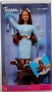 barbie glam n groom brunette head wagging dog