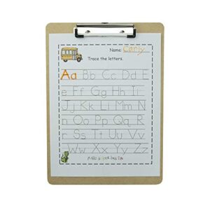 Saunders US-Works 05512 Recycled Hardboard Clipboard - Brown, Letter Size Writing Board with Low Profile Clip