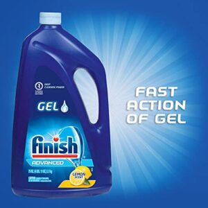 Finish Dishwasher Detergent Gel Liquid, Lemon Scent, 75oz