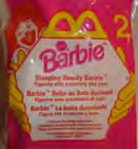 sleeping beauty barbie mcdonalds happy meal toy (1999, #2)