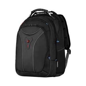 SwissGear Carbon II Black Notebook Backpack-Fits Apple MacBook Pro 15 inch and 17 inch