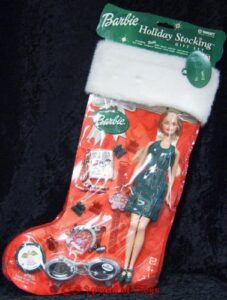 barbie holiday stocking gift set 2003