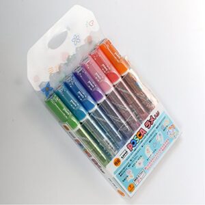 uni Posca Glitter Marker Pc-1ml 7C, Extra Fine Point, 7 Colors Set