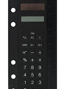 Filofax Personal/A5/Deskfax Calculator (B134011), Black Small