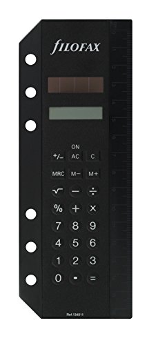 Filofax Personal/A5/Deskfax Calculator (B134011), Black Small