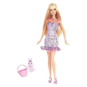 easter pretty barbie doll 2009 mattel #n8170