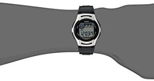 Casio Men's W213-1AVCF Basic Black and Silver Digital Watch