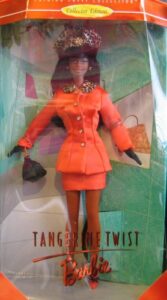 mattel tangerine twist barbie aa doll - collector edition fashion savvy collection by kitty black perkins (1997)