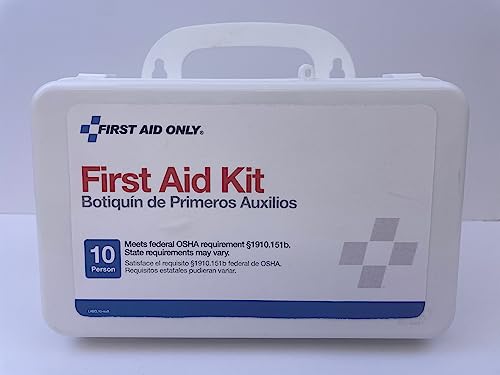 First Aid Only 6060 10-Person Emergency First Aid Kit for Office, Home, and Worksites, 57 Pieces