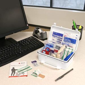 First Aid Only 6060 10-Person Emergency First Aid Kit for Office, Home, and Worksites, 57 Pieces