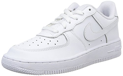 Nike [314193-117] AIR Force 1 PS PRE-School Shoes White/White