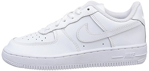 Nike [314193-117] AIR Force 1 PS PRE-School Shoes White/White