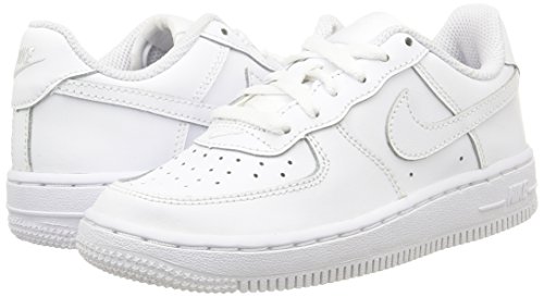 Nike [314193-117] AIR Force 1 PS PRE-School Shoes White/White