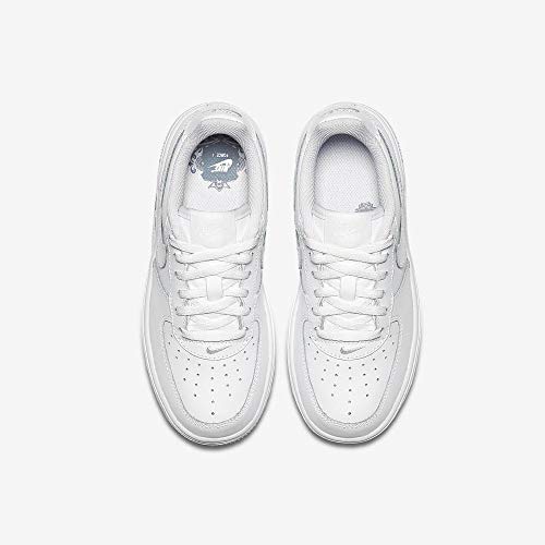 Nike [314193-117] AIR Force 1 PS PRE-School Shoes White/White