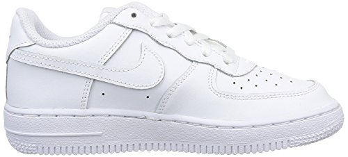 Nike [314193-117] AIR Force 1 PS PRE-School Shoes White/White