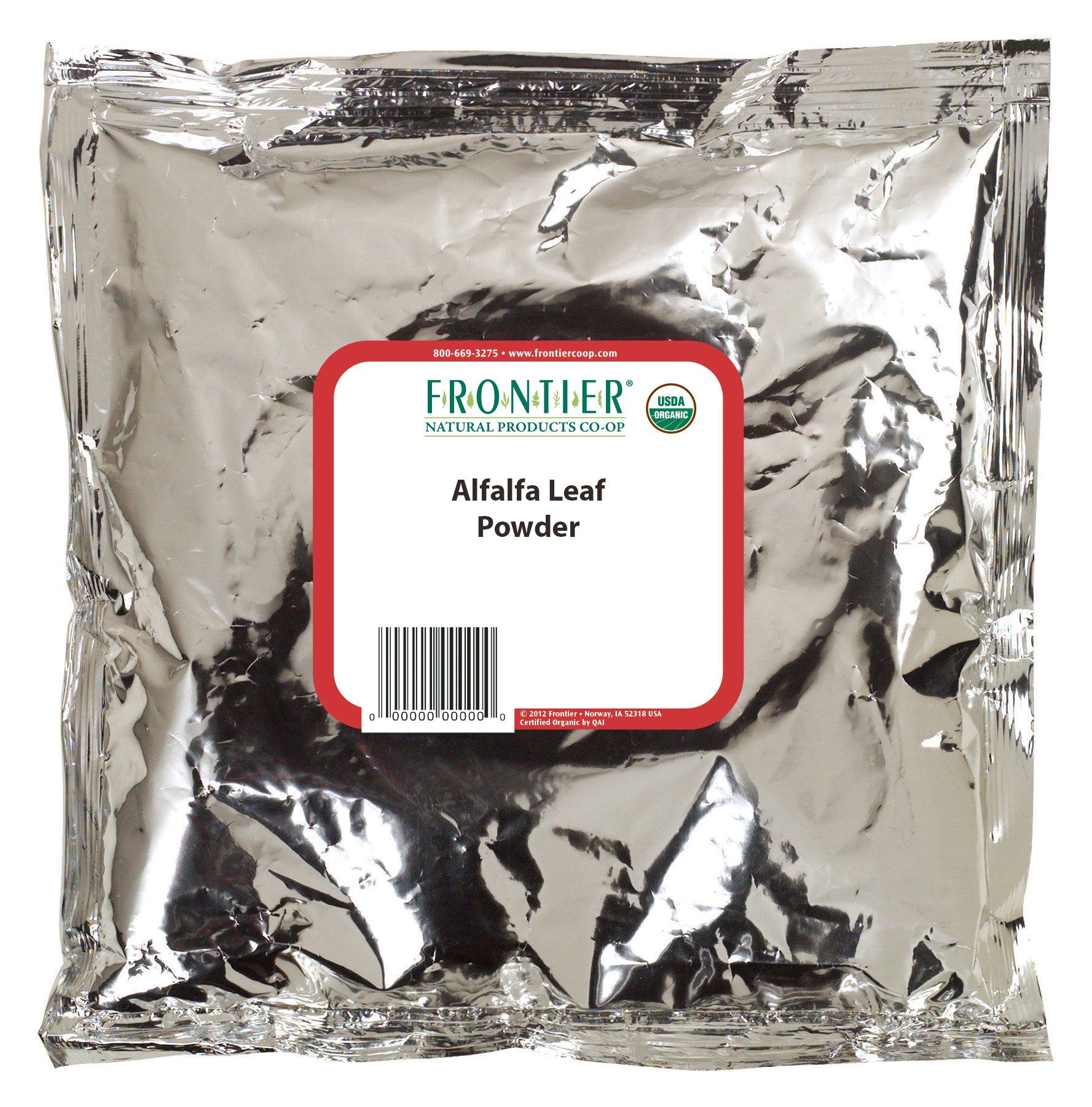 Frontier Alfalfa Leaf Powder Certified Organic, 16 Ounce Bag