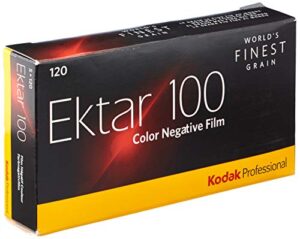 kodak professional ektar color negative film iso 100, 120 size, propack of 5, *usa*