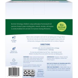 Biokleen Free & Clear Natural Laundry Detergent - 150 Loads - Powder, Concentrated, Eco-Friendly, Plant-Based, No Artificial Fragrance or Preservatives, Free & Clear