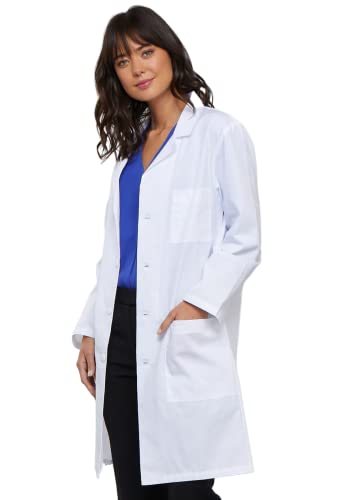 Cherokee Professionals Men & Women Scrubs Lab Coats 40" 1346, L, White