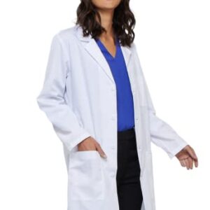 Cherokee Professionals Men & Women Scrubs Lab Coats 40" 1346, L, White