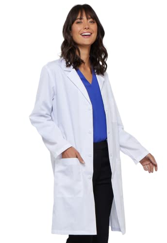 Cherokee Professionals Men & Women Scrubs Lab Coats 40" 1346, L, White