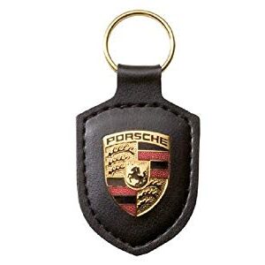 Porsche Crest Key Ring - Black