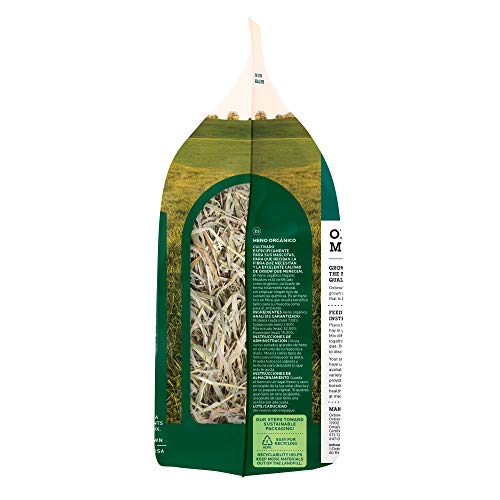 Oxbow Animal Health Meadow Hay - All Natural Hay for Rabbits, Guinea Pigs, Chinchillas, Hamsters & Gerbils - 15 oz.