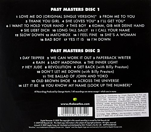 Past Masters (Volumes 1 & 2) [2 CD]