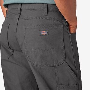 Dickies Men's Relaxed Fit Straight-Leg Duck Carpenter Jean, Slate, 34W x 30L