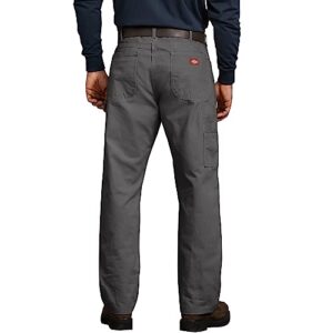 Dickies Men's Relaxed Fit Straight-Leg Duck Carpenter Jean, Slate, 34W x 30L