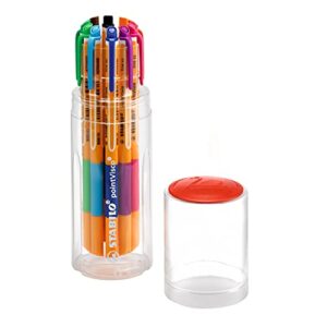 STABILO Point Visco Drum Pointball Pen , Set of 10 , Multicolored (026858) (1099/4)